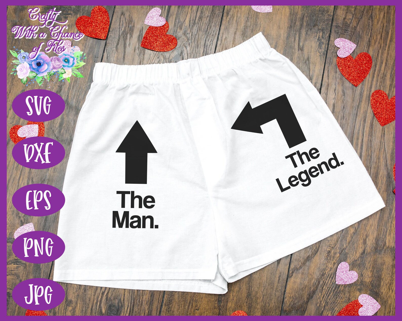 Funny Men's Boxers SVG Men's Underwear SVG the Man - Etsy