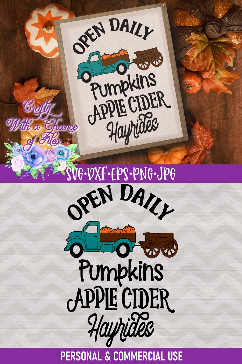 Fall Farm SVG Farm Open Daily SVG Thanksgiving SVG | Etsy