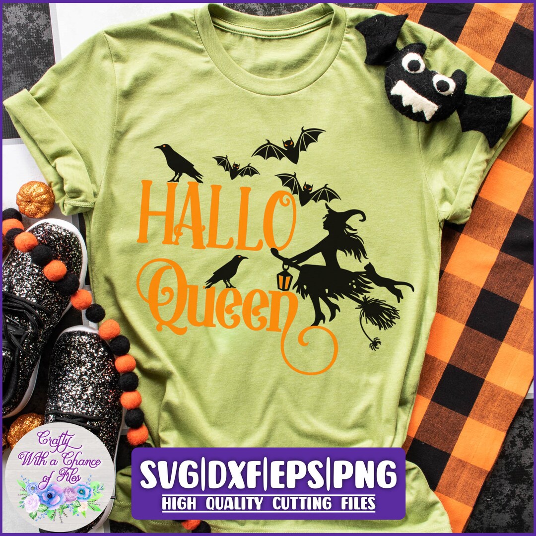 Halloqueen SVG | Queen Witch SVG | Queen of Halloween SVG | Women's ...
