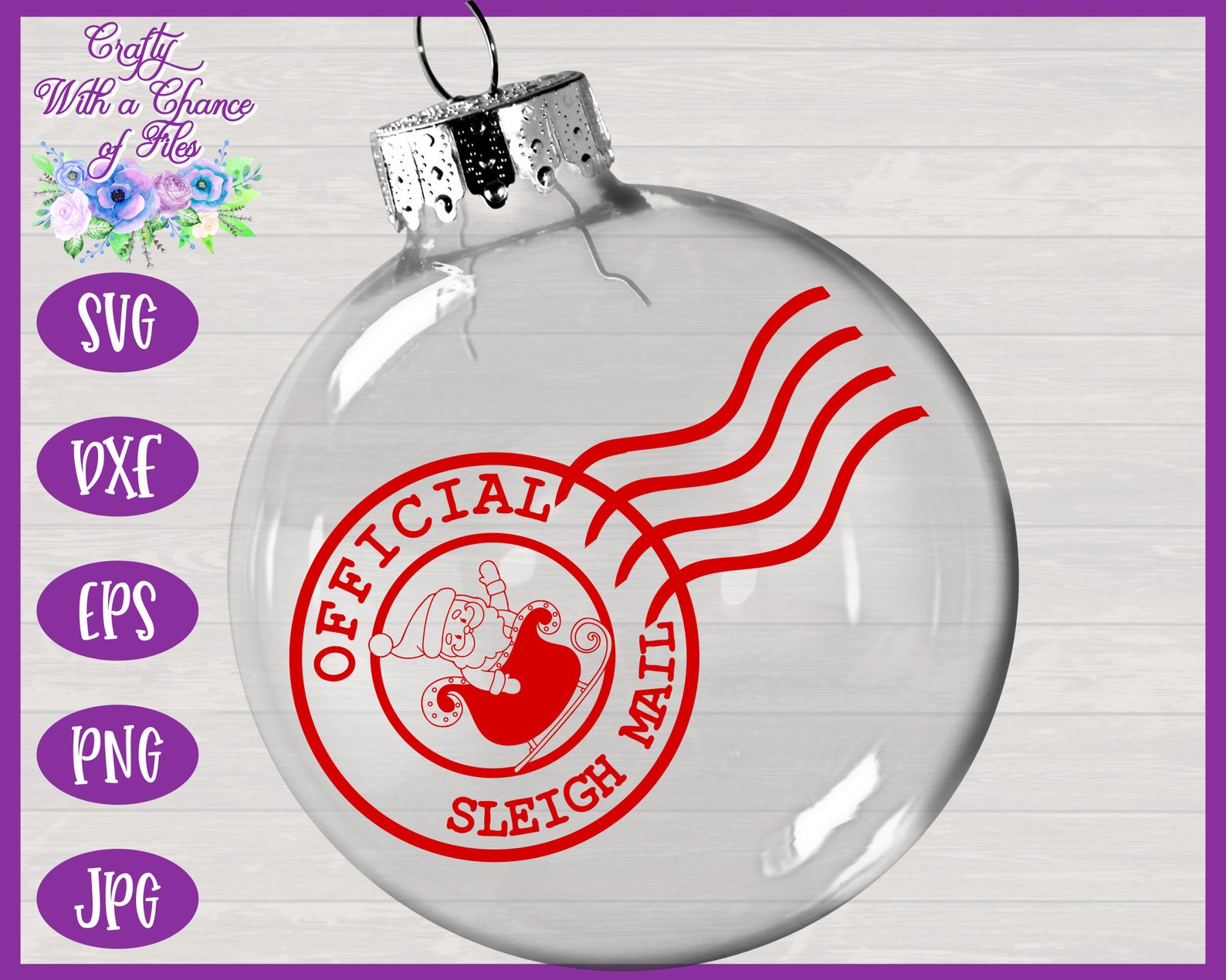 Official Sleigh Mail SVG Christmas SVG Santa SVG | Etsy