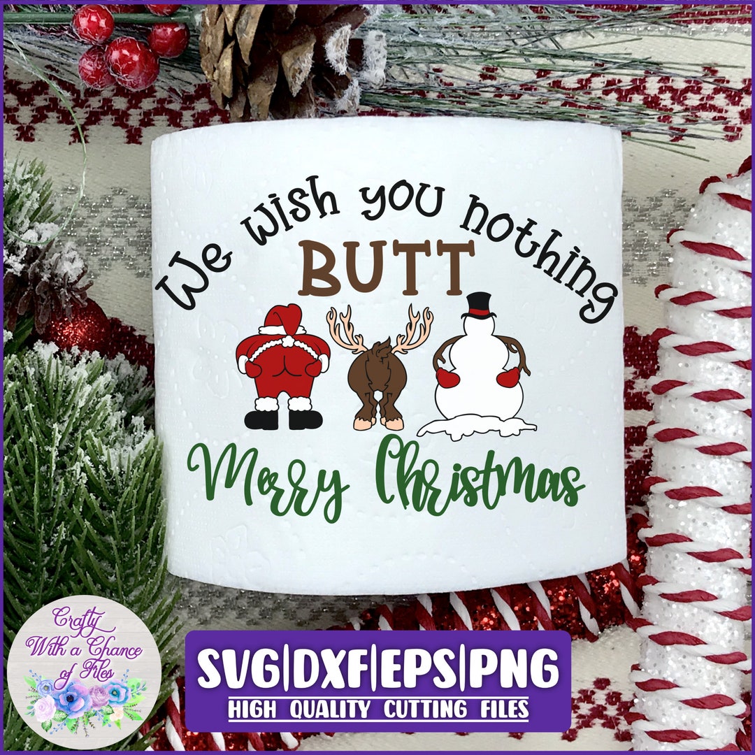Funny Christmas Toilet Paper SVG | Santa Mooning Sublimation Design - Etsy