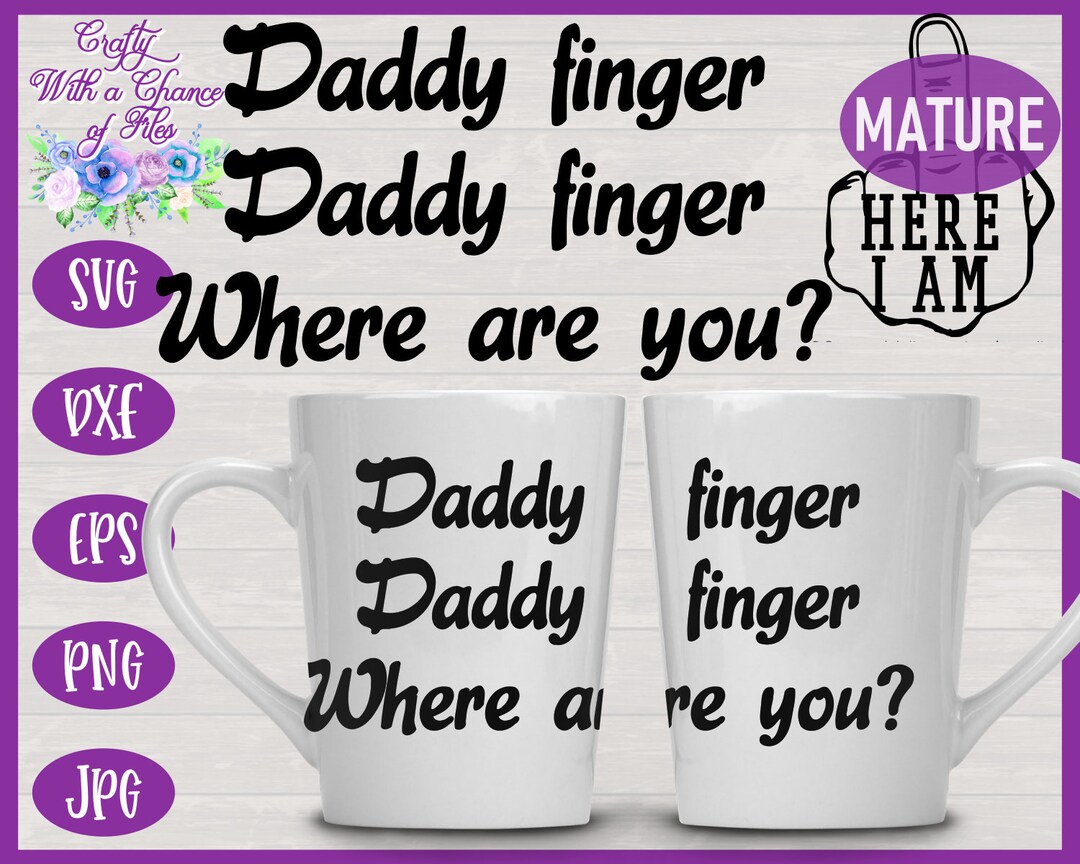 Daddy Finger SVG Father's Day Gift From Toddler Cut File for Cricut ...