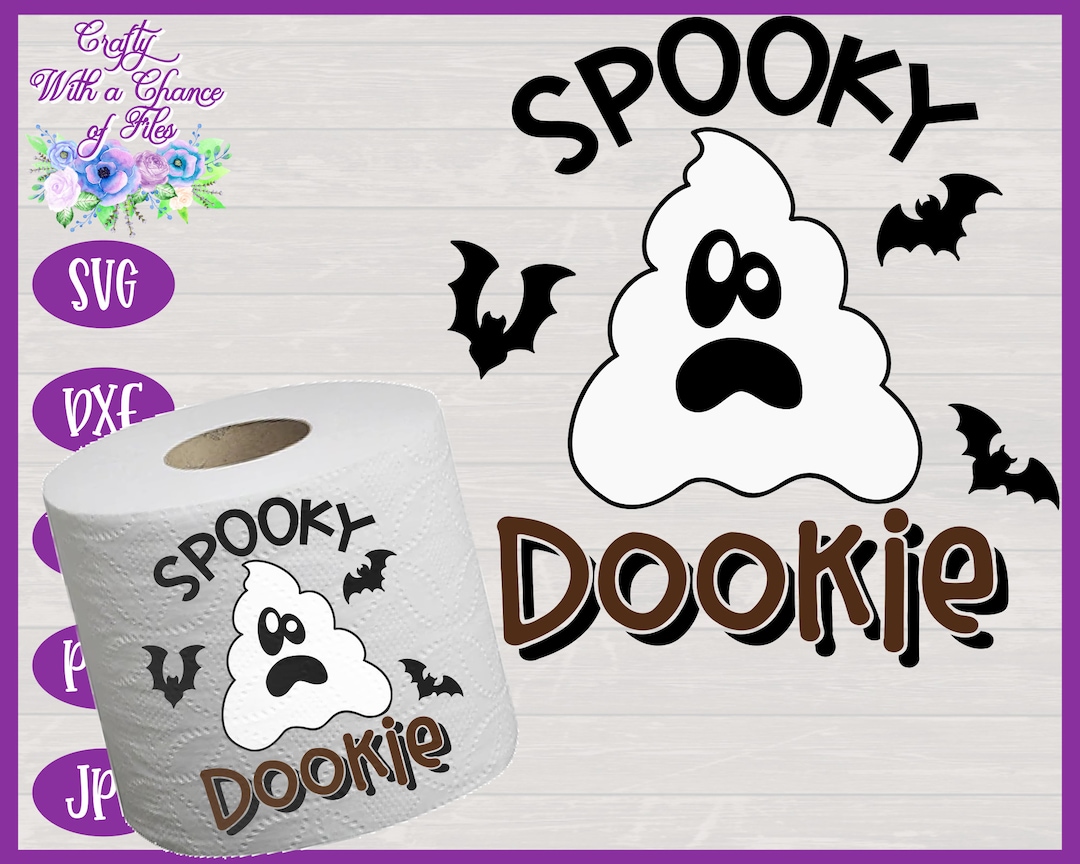 Halloween Toilet Paper PNG Spooky Dookie SVG Ghost Poop - Etsy UK