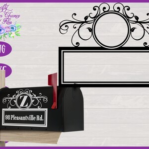 Mailbox SVG, Mailbox Monogram SVG, Street Address SVG, Mailbox Decal ...