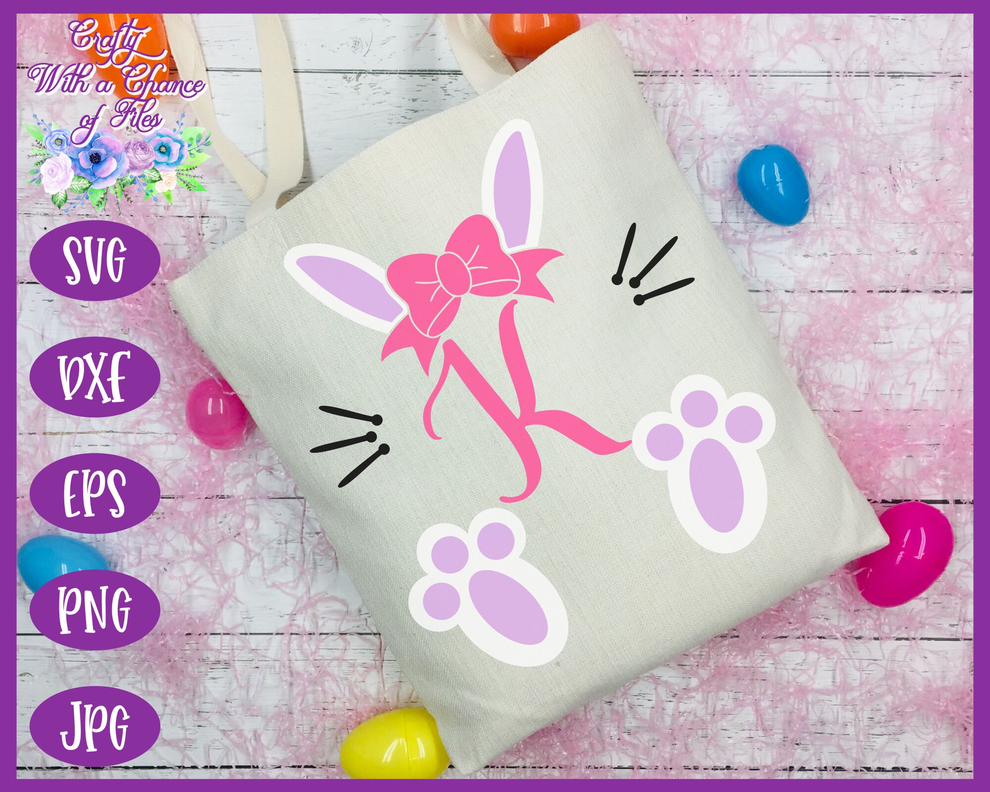 Easter SVG Bunny Monogram SVG Easter Rabbit Monogram SVG - Etsy