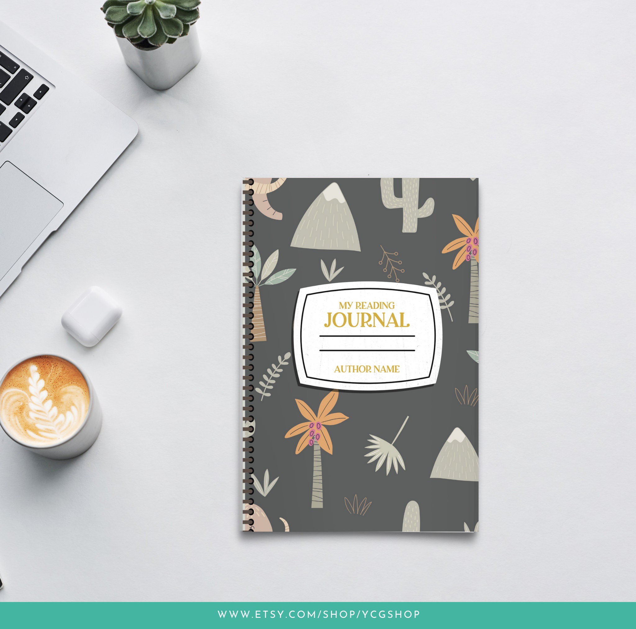 10 KDP Reading Journal Covers for Kids Designs 6X9 Canva KDP Templates ...