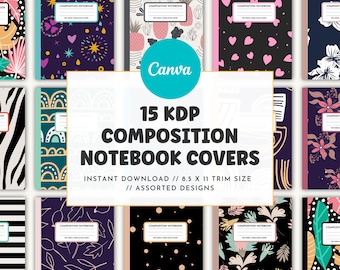 50 KDP Kids Composition Notebook Covers 120 Lined Pages 8.5 X 11 KDP ...
