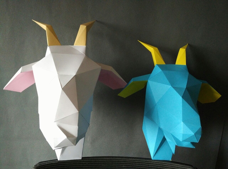 PDF Goat DIY Kit/papercraft Goat/3d Template/goat Model/goat Sculpture ...