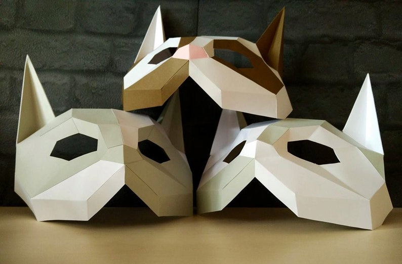 PDF Cat Mask/paper Cat Mask/diy Mask/fancy Dress/halloween Mask ...