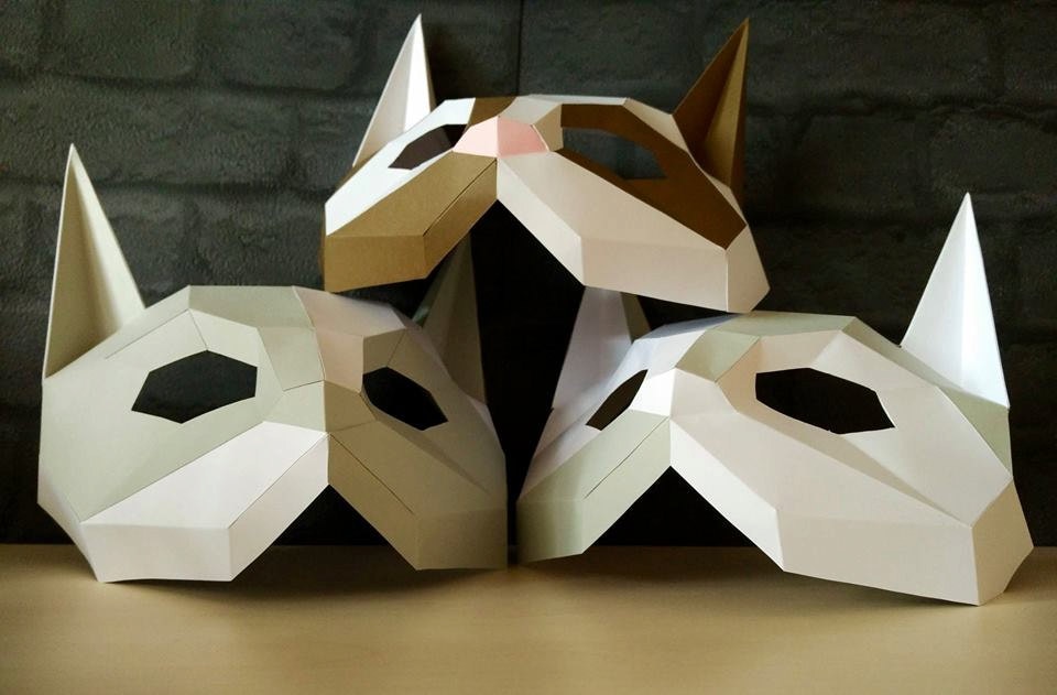 PDF Cat Mask/paper Cat Mask/diy Mask/fancy Dress/halloween Mask ...