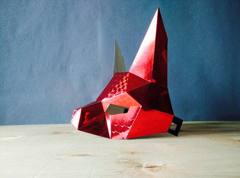 PDF Rabbit Half Mask/animal Head/paper Mask/diy Easter Mask/easter ...