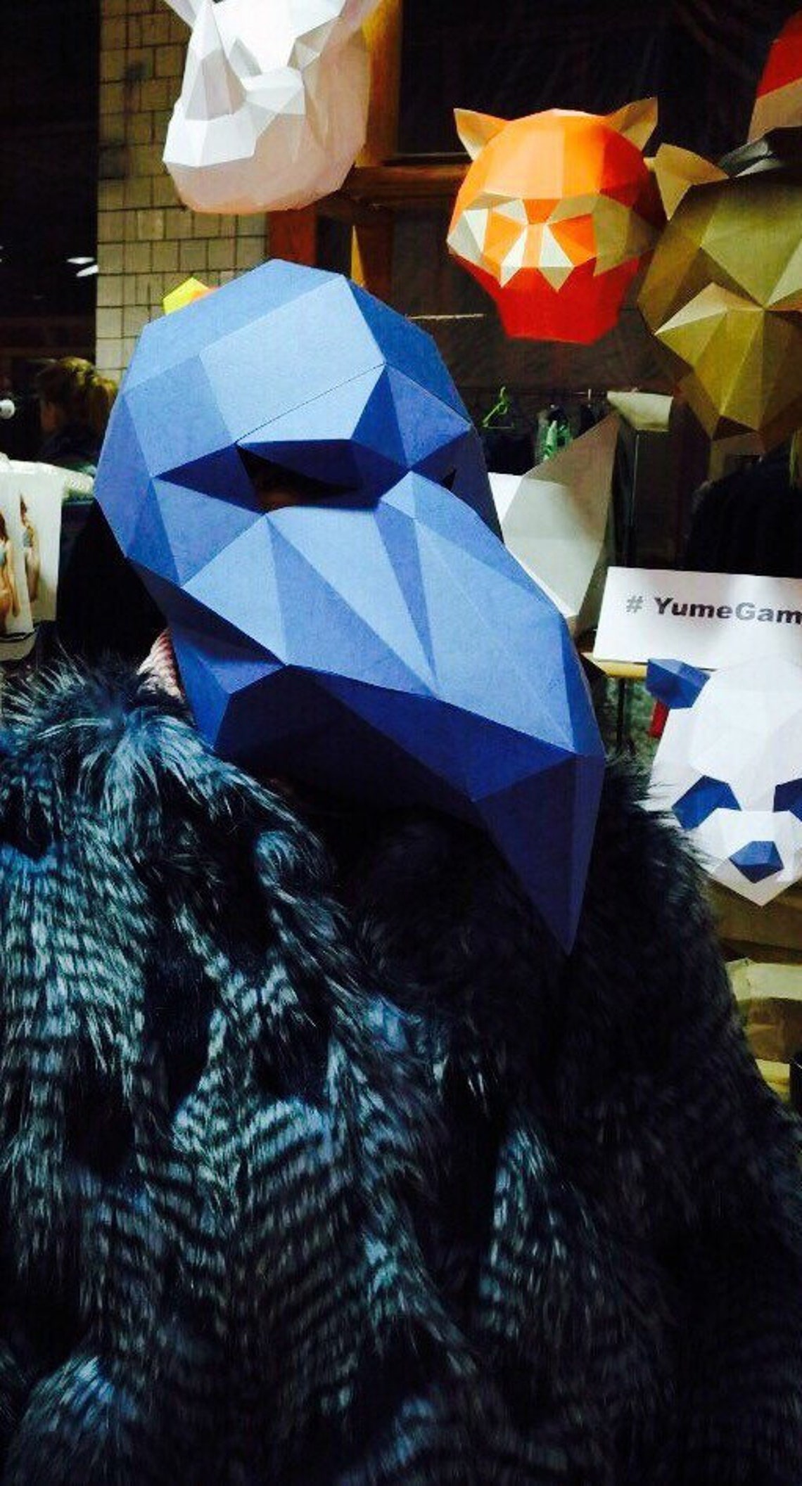 PDF Crow Full Face Mask/diy Crow Mask/paper Crow Mask/diy Mask/fancy ...