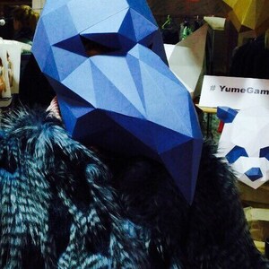PDF Crow Full Face Mask/diy Crow Mask/paper Crow Mask/diy Mask/fancy ...