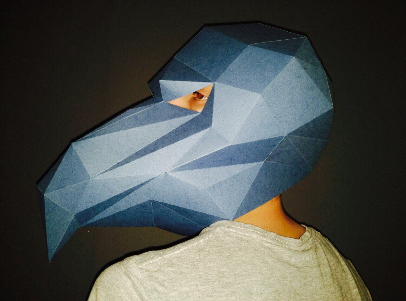 PDF Crow Full Face Mask/diy Crow Mask/paper Crow Mask/diy Mask/fancy ...