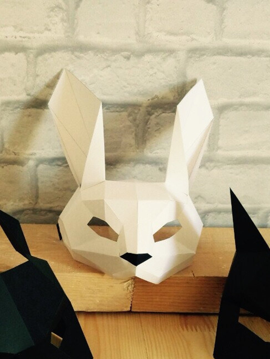 PDF Rabbit Mask/animal Head/paper Mask/diy Easter Mask/easter Bunny ...