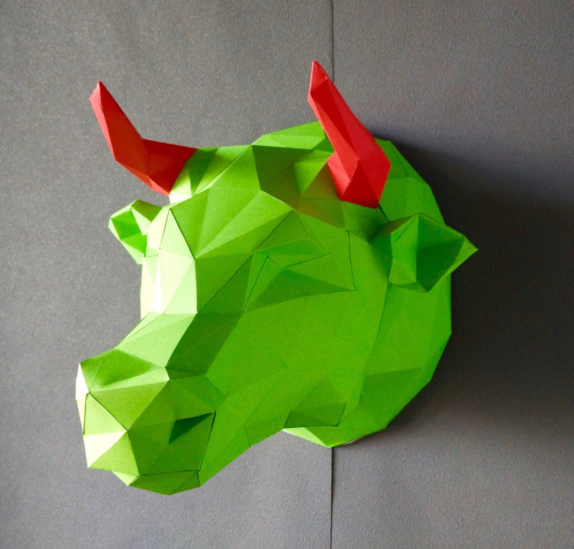 Bull Kit Do by yourself/ Bull DIY KIT/ Room Decor/ | Etsy