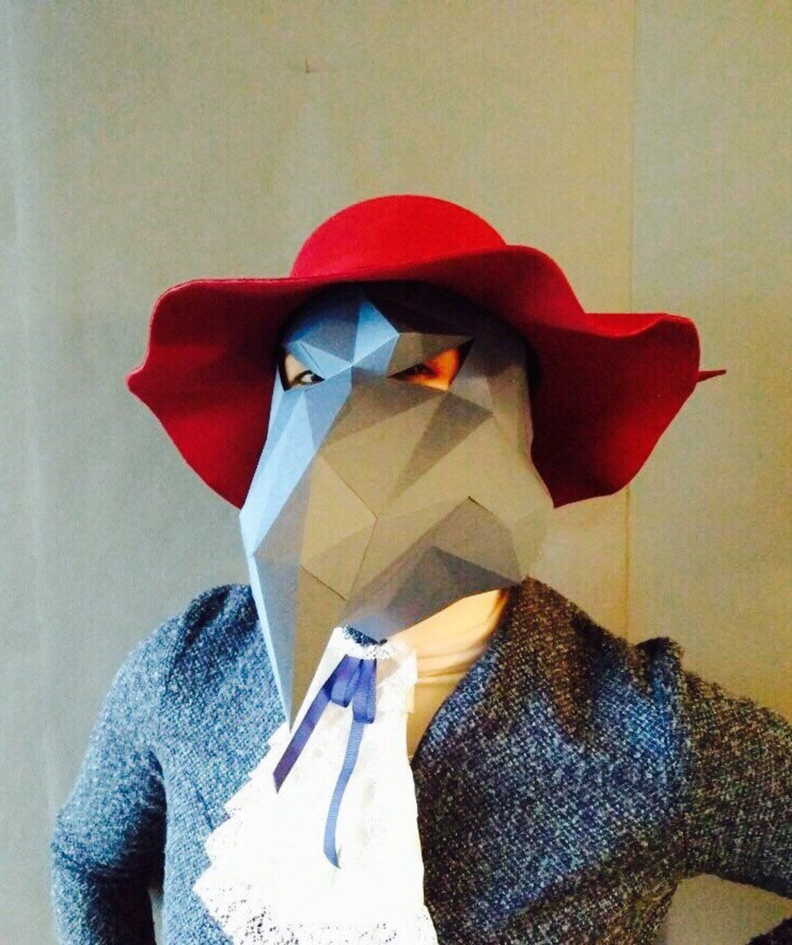 PDF Crow Full Face Mask/diy Crow Mask/paper Crow Mask/diy Mask/fancy ...