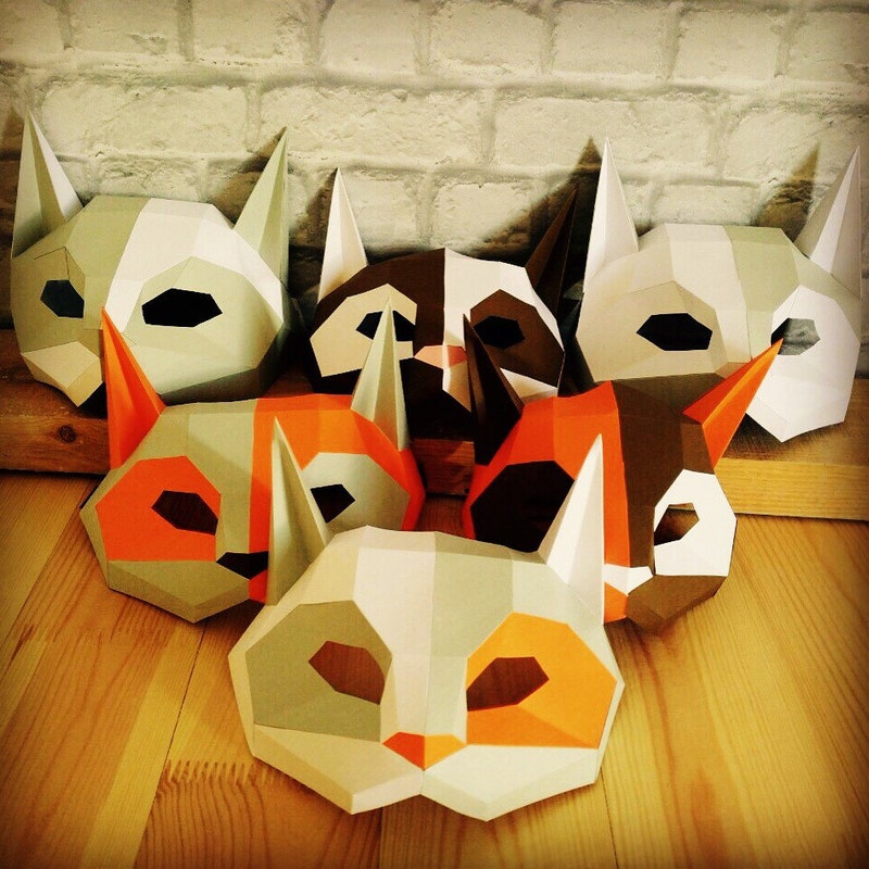 Paper Animal Mask - Etsy