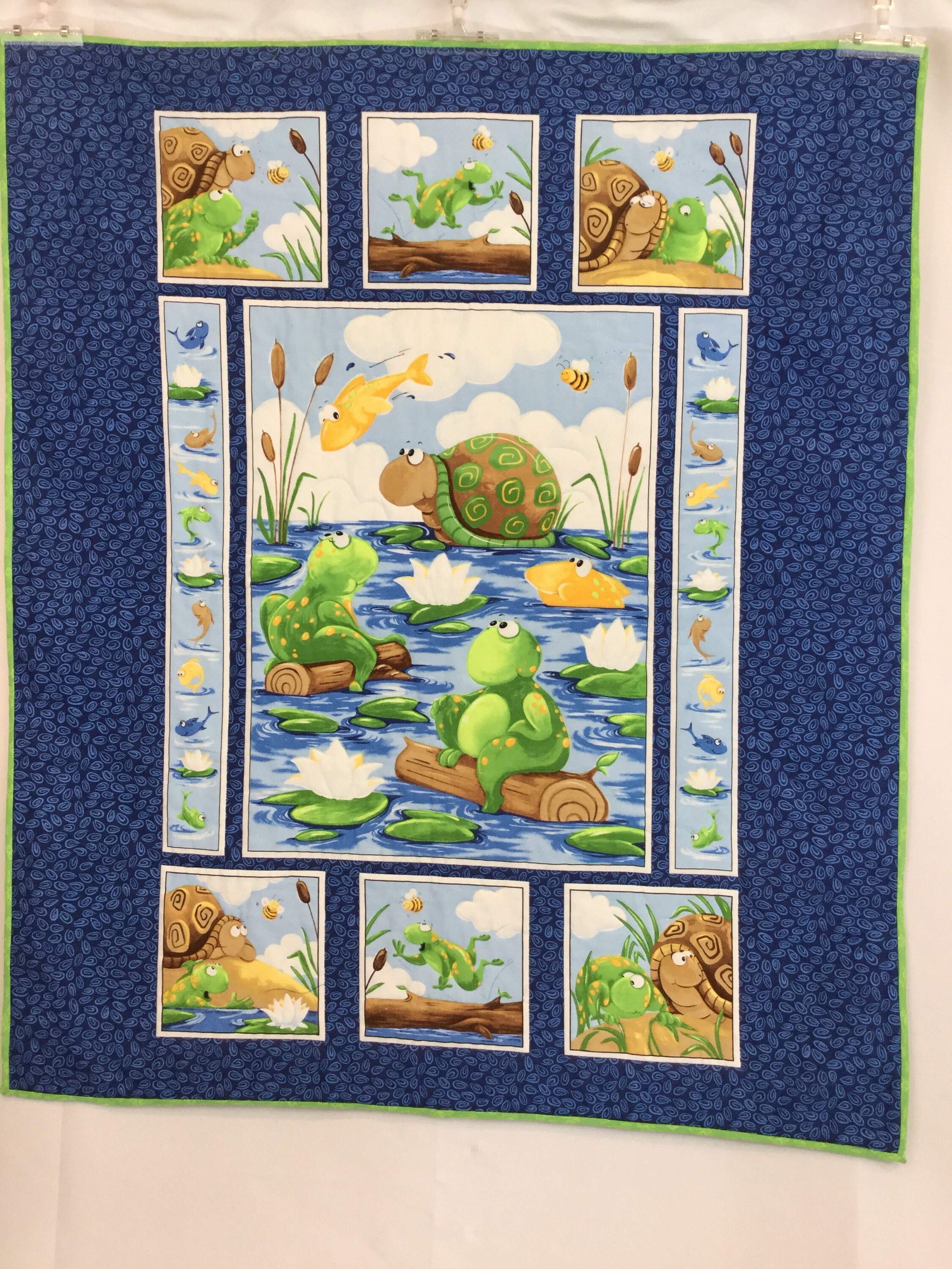 Baby Boy Quilt - Susybee, Paul & Sheldon Gone Fishing Playful Quilt ...