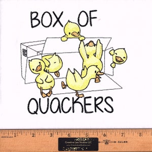 Box of Quackers Chicken Embroidered Kitchen Towel Chicken - Etsy