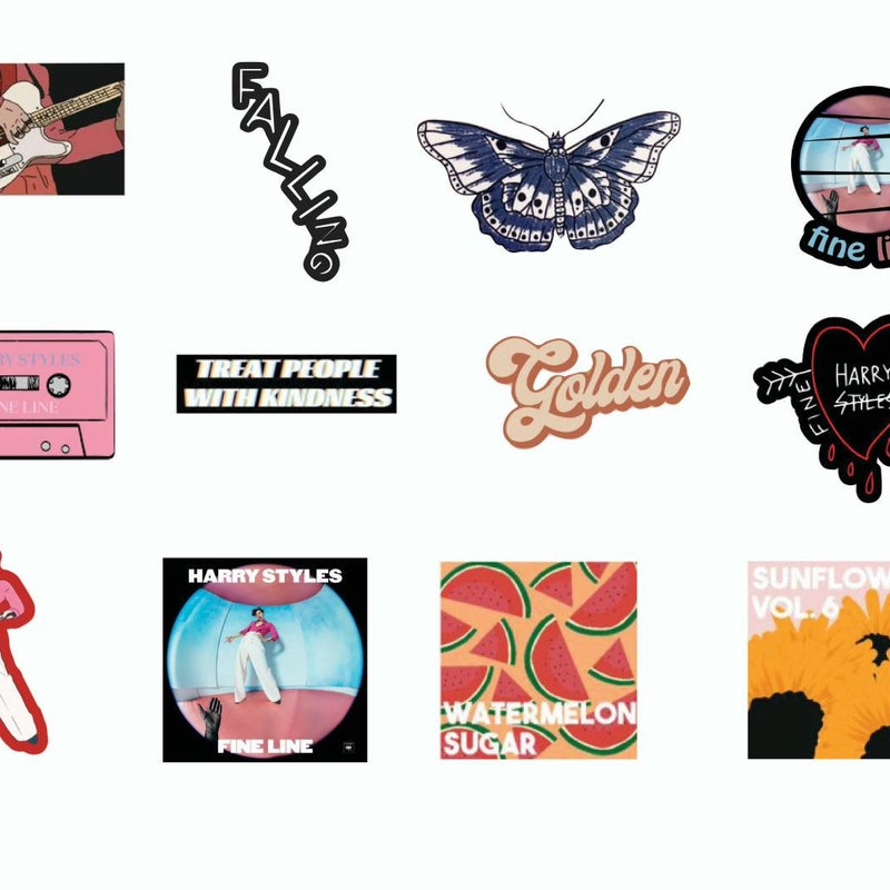 Harry Styles Stickers - Etsy