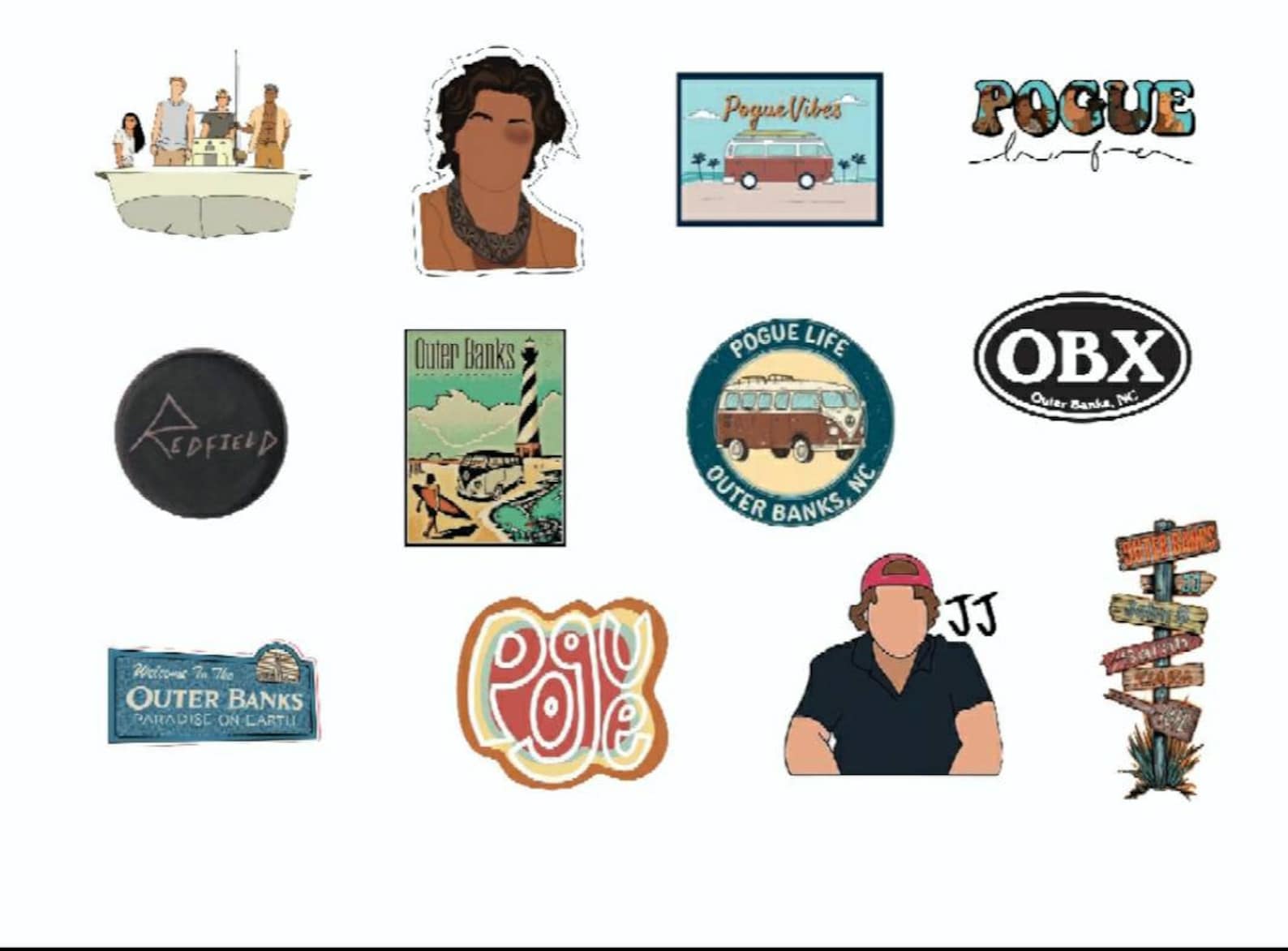 Outer Banks Stickers - Etsy