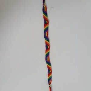 Support Pride, Rainbow Flag Friendship Bracelet, VSCO Bracelet ...