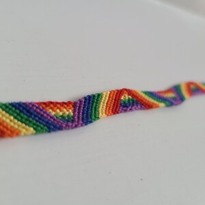 Support Pride, Rainbow Flag Friendship Bracelet, VSCO Bracelet ...
