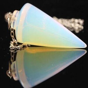 Opal Quartz Pendulum, Pendulum, Reiki Jewelry, Healing Crystal, Dowsing ...