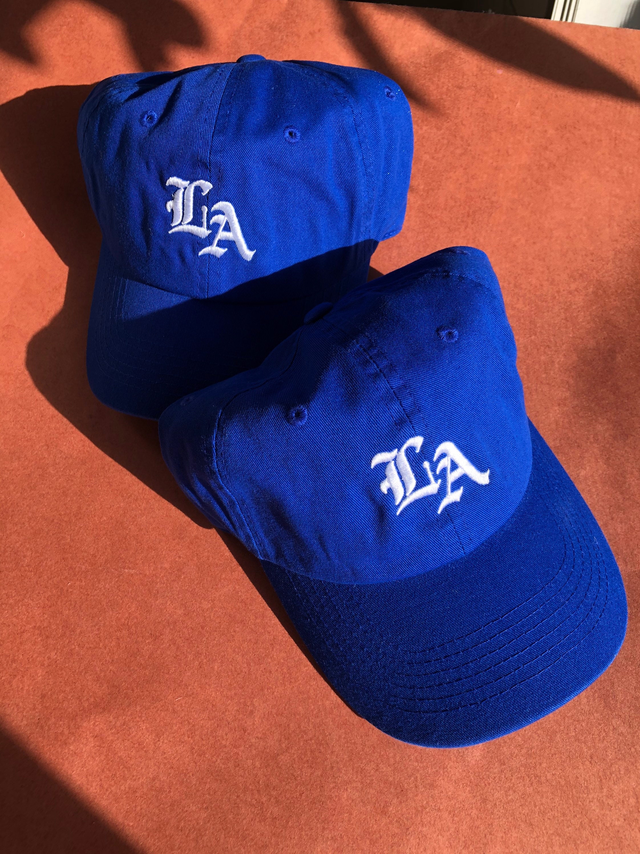 LA Hat Old English Font - Etsy