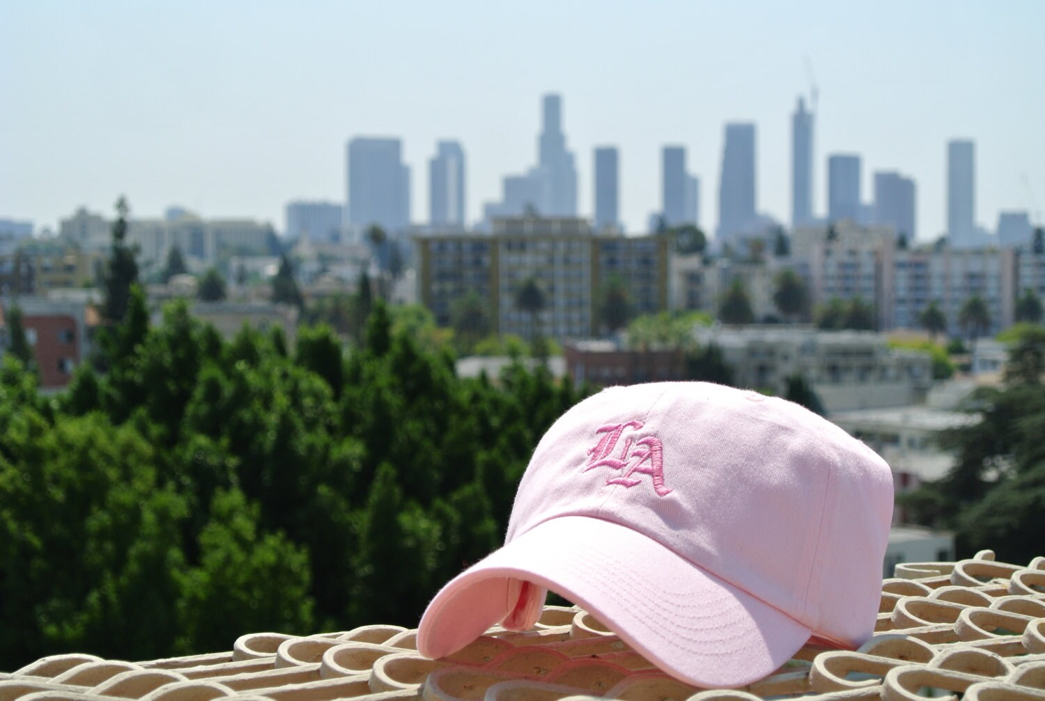 LA Hat Old English Font | Etsy