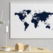 PRINTABLE // Navy Blue World Map Navy Blue Navy World Map | Etsy
