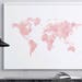 PRINTABLE // Pink World Map Download, Nursery Decor, Baby Girl Nursery ...