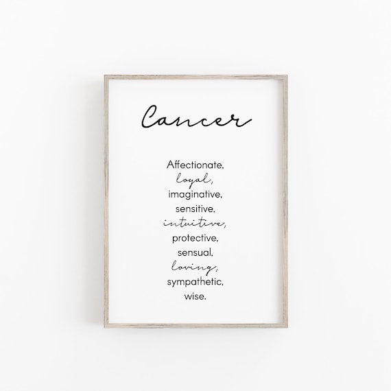 PRINTABLE // Cancer Wall Art Print Cancer Gift Gift for | Etsy