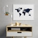PRINTABLE // Navy Blue World Map Navy Blue Navy World Map - Etsy