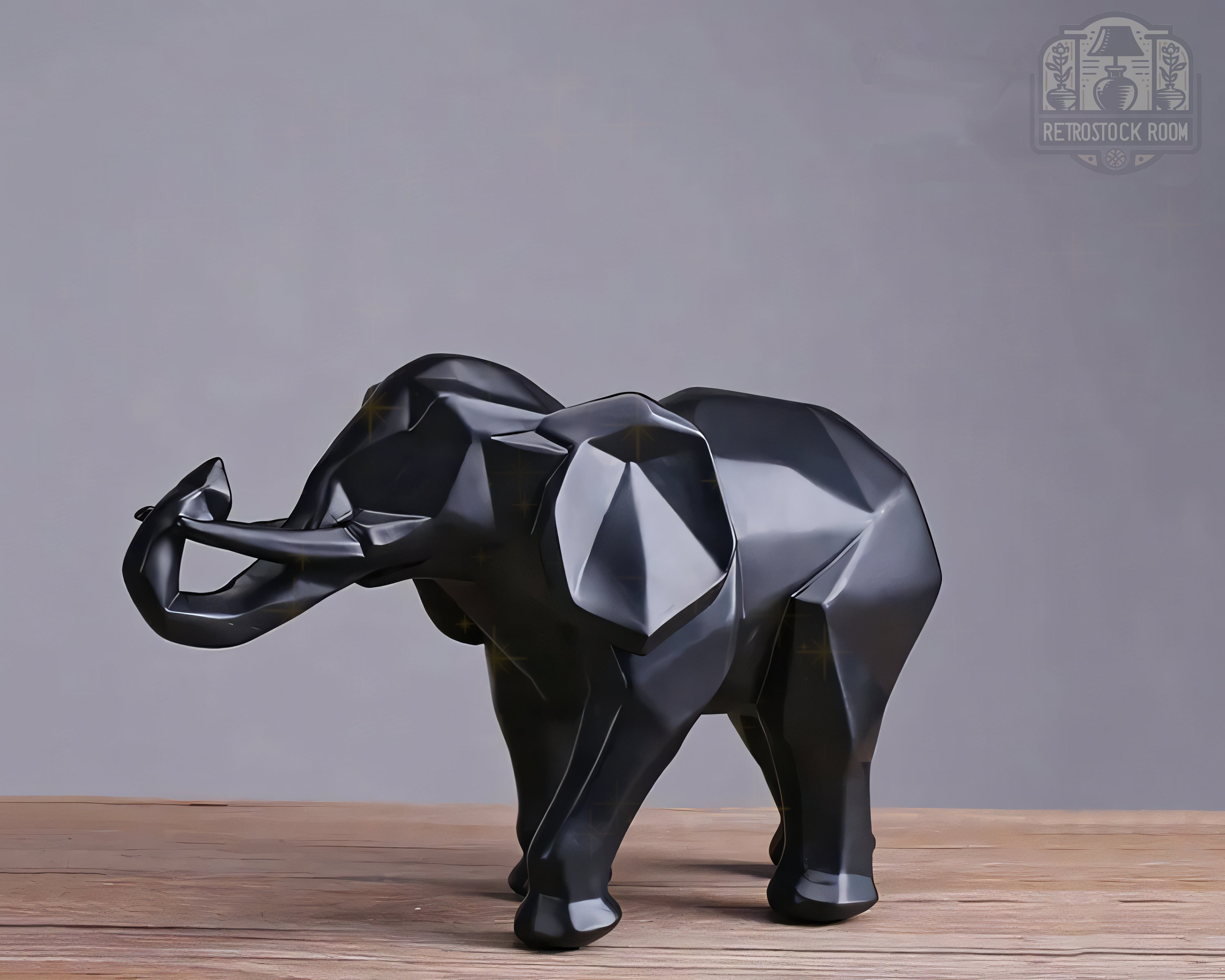 Elephant Model Geometric Model Animal Elephant Figurine 3D Abstract ...