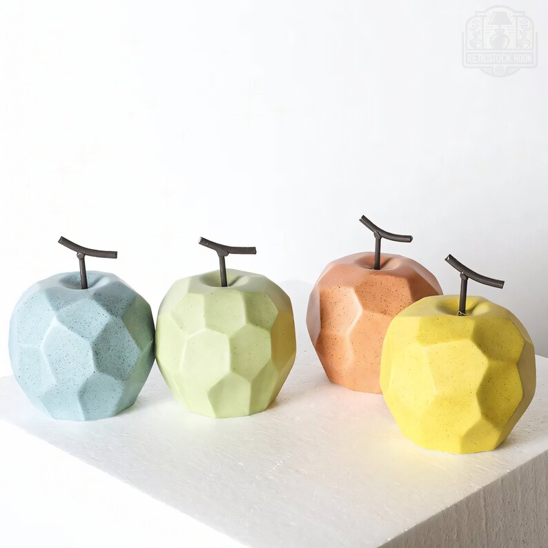 Apple Figurine Fruit Model Home Decor - Modern Apple Design Artificial ...
