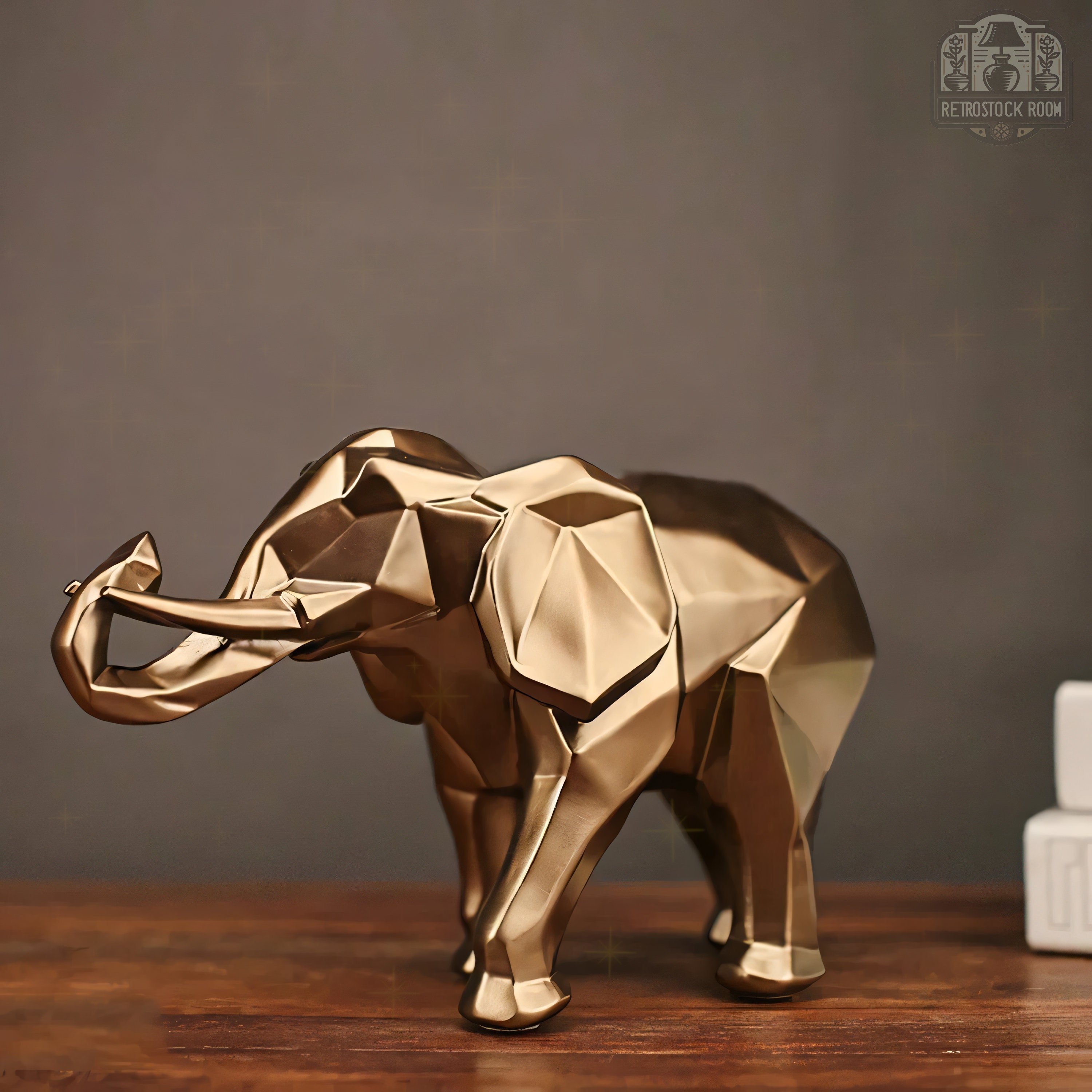 Elephant Model Geometric Model Animal Elephant Figurine 3D Abstract ...