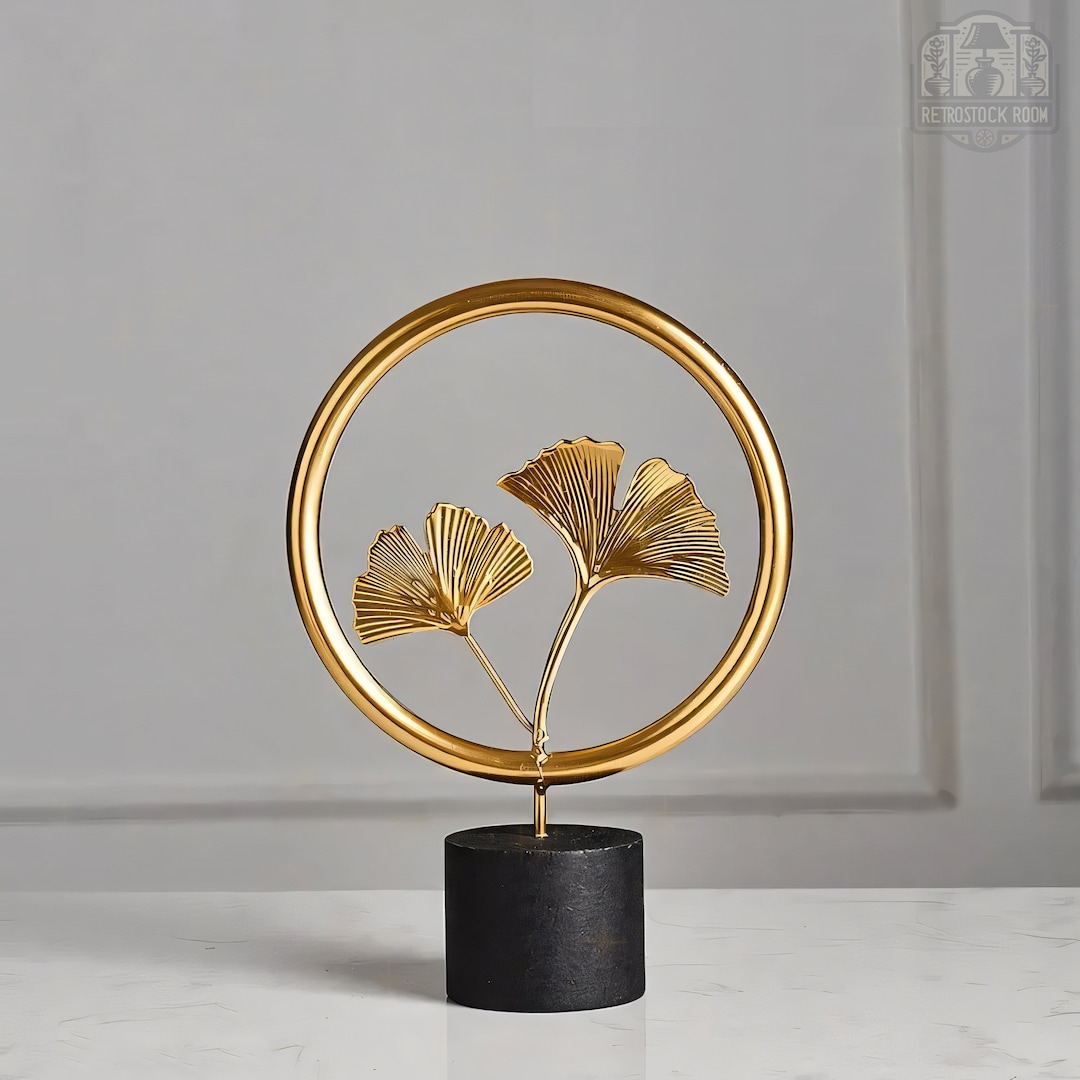 Luxury Gold Leaf Home Decor Decoration Art - Modern Art Nordic Design ...