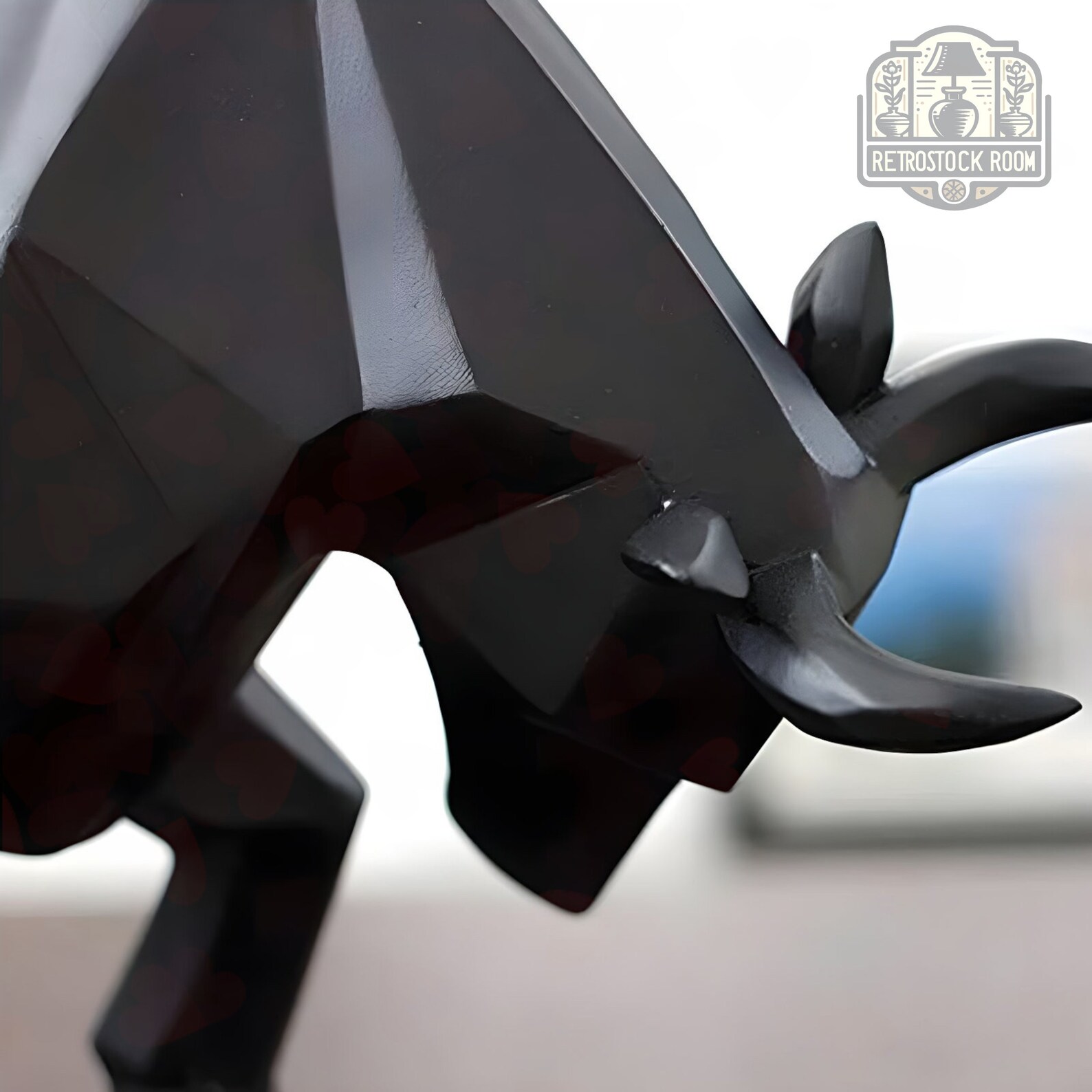 Monochrome Resin Bull Figurine Exquisite Black and White Bull Statue - Etsy