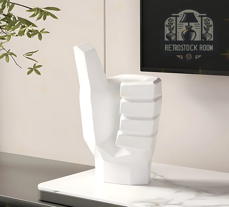 Modern Abstract Hand Gestures Figurines Abstract Peace, Okay, Thumbs up ...