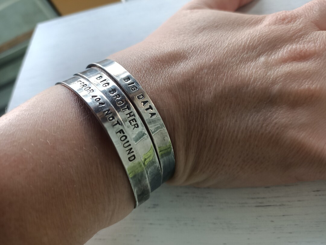 Geek Chic Bracelet Set - Message Jewelry Technology Computer,woman ...