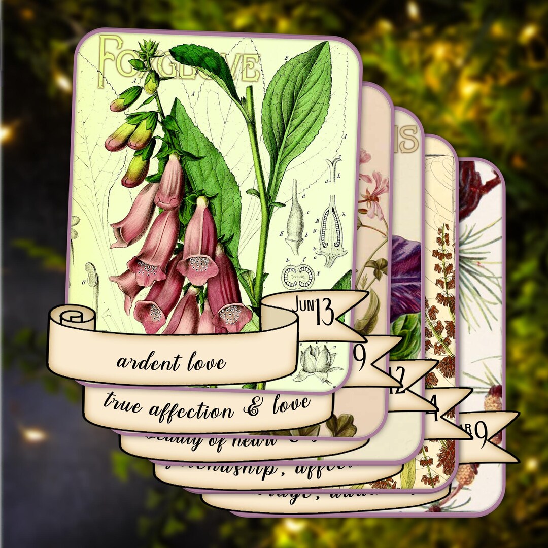 Subtle BTS ARMY OT7 Vinyl Sticker 365 Vintage Birth Flower Emblem ...