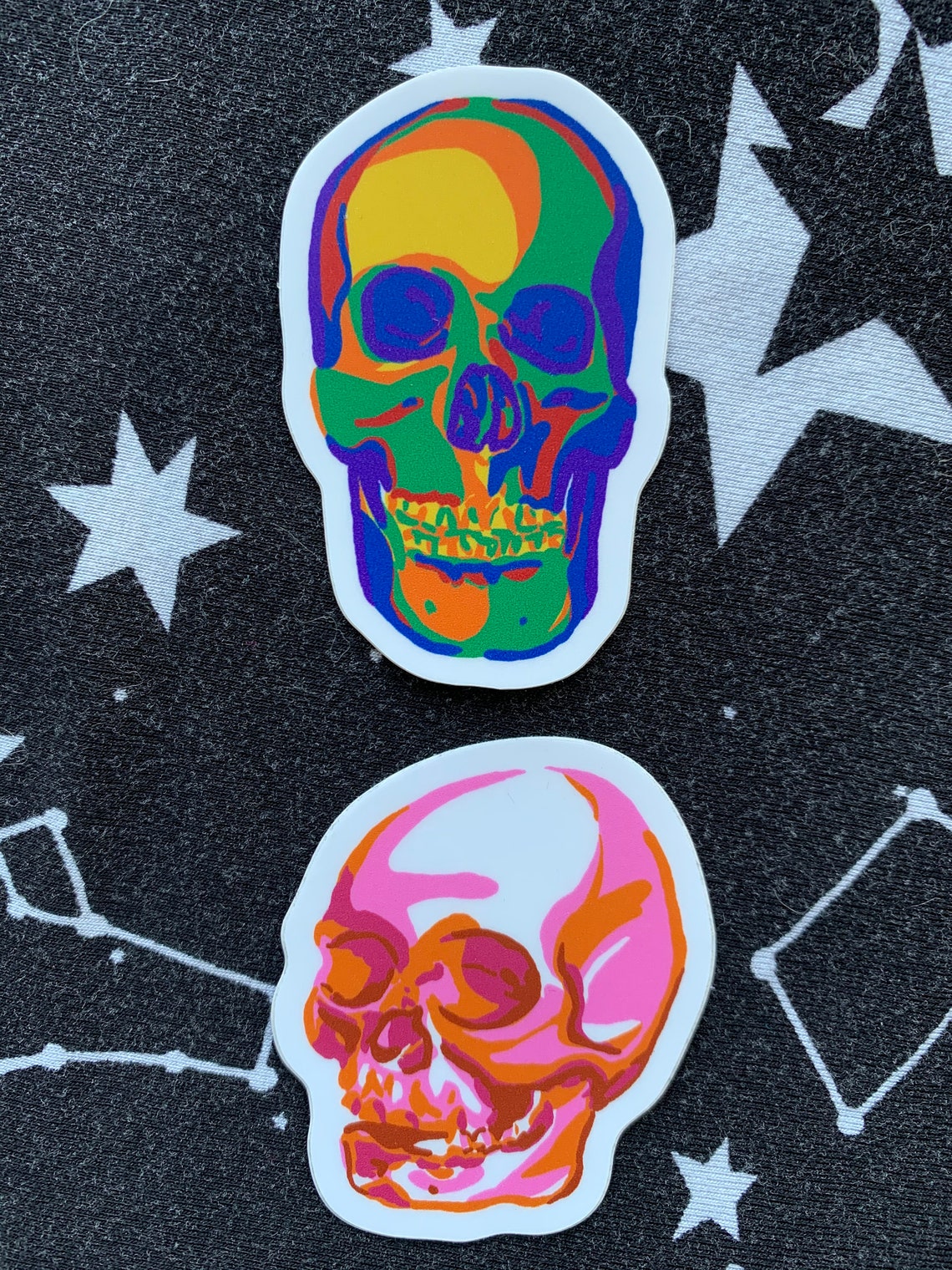LGBTQ Pride Die Cut Vinyl Human Skull Stickers - Etsy