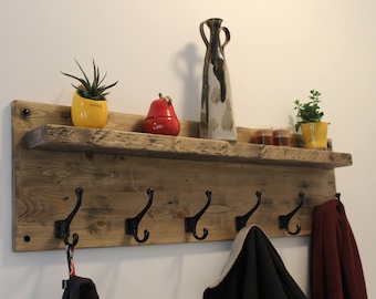 Rustic Coat Hanger - Etsy