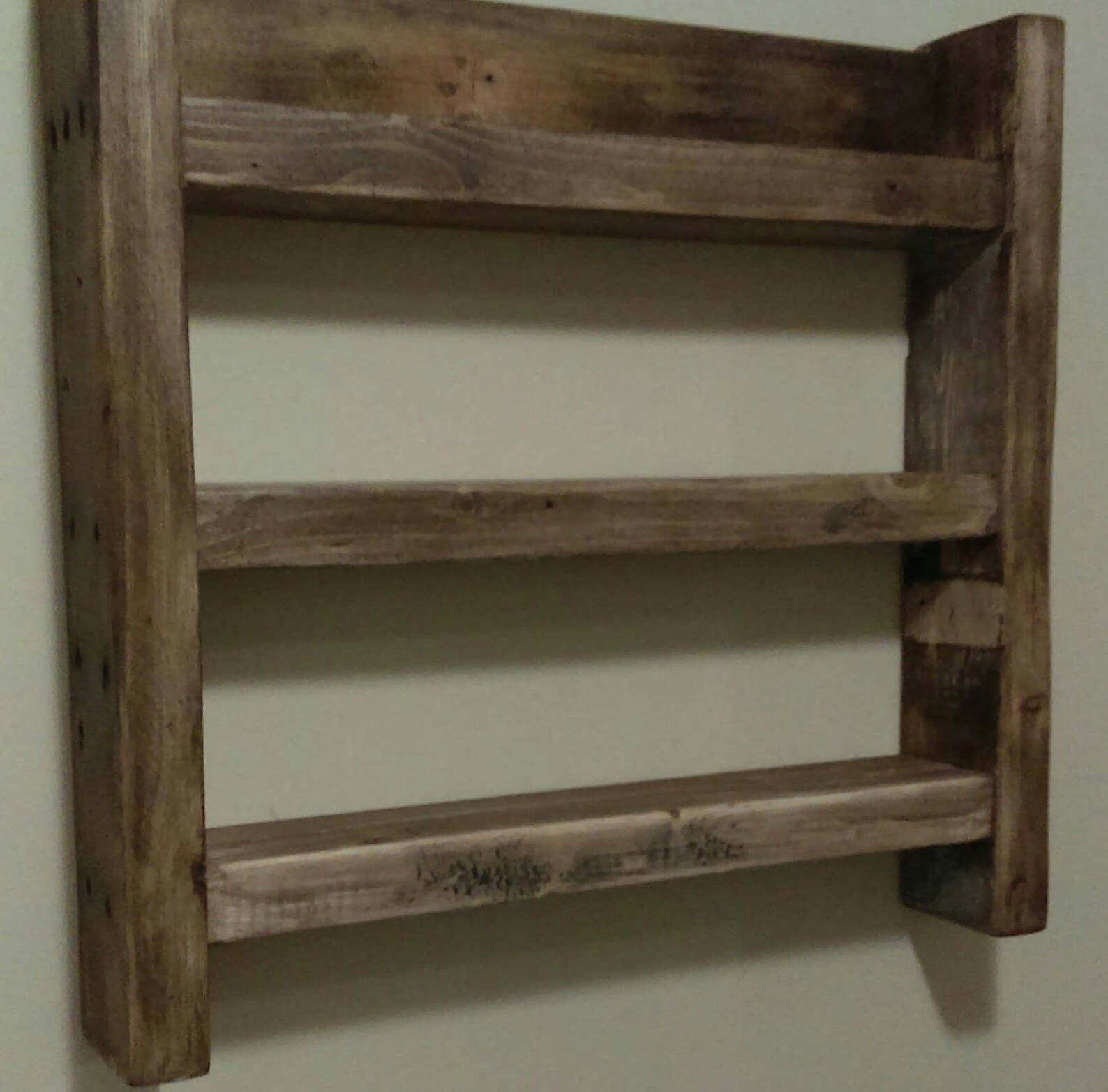 Rustic Spice Rack/ Display Shelf in a Barn Board Finish 3 - Etsy