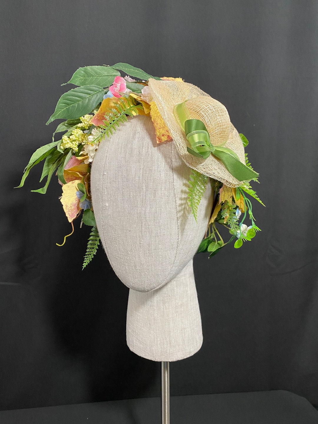 Floral Crown-lil Straw Hat - Etsy