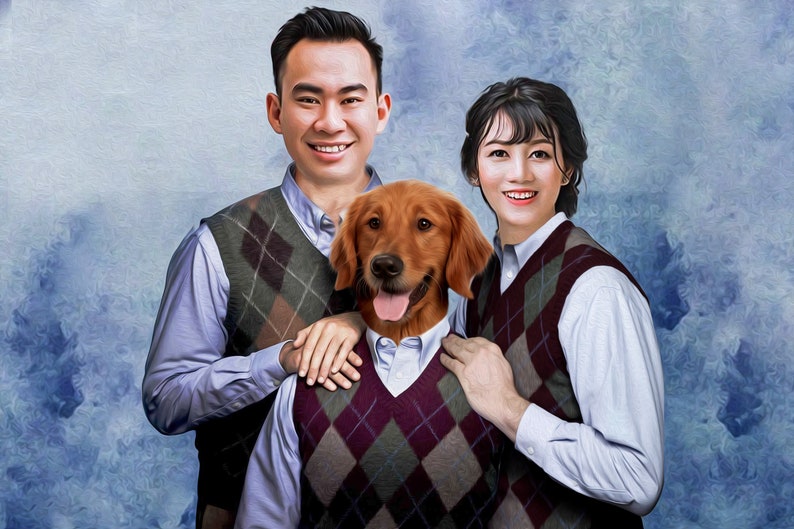 Personalized Step Brothers Family Portrait, Digital Portrait Mix 3 Your ...