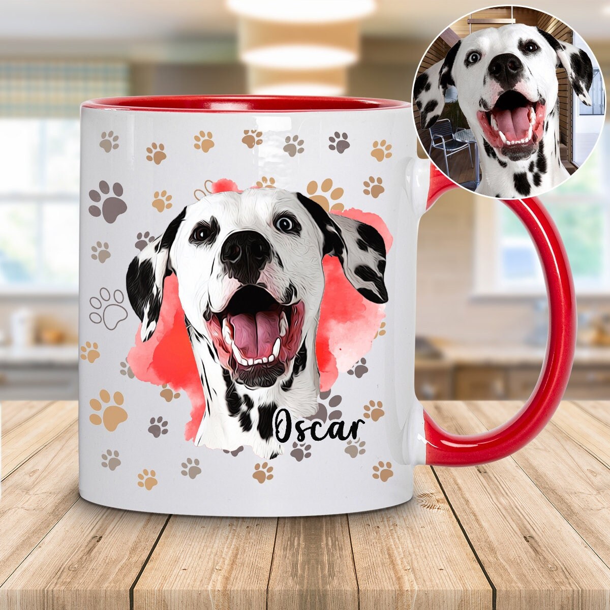 Custom Pet Mug From Your Photo Pet Name Custom Dog Mug Dog Coffee Cup ...