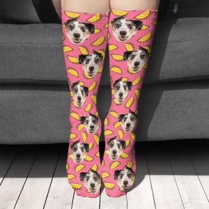 Customized Dog Socks, Put Your Face Dog on Custom Socks, Dog Lovers ...